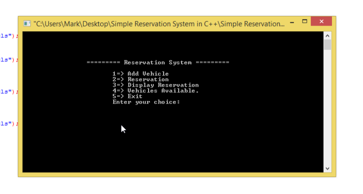 Simple Reservation System in C++ Free Source Code | SourceCodester